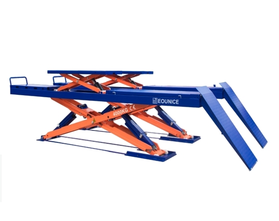 Ultra thin double layer four wheel alignment scissor lift - Smart ...